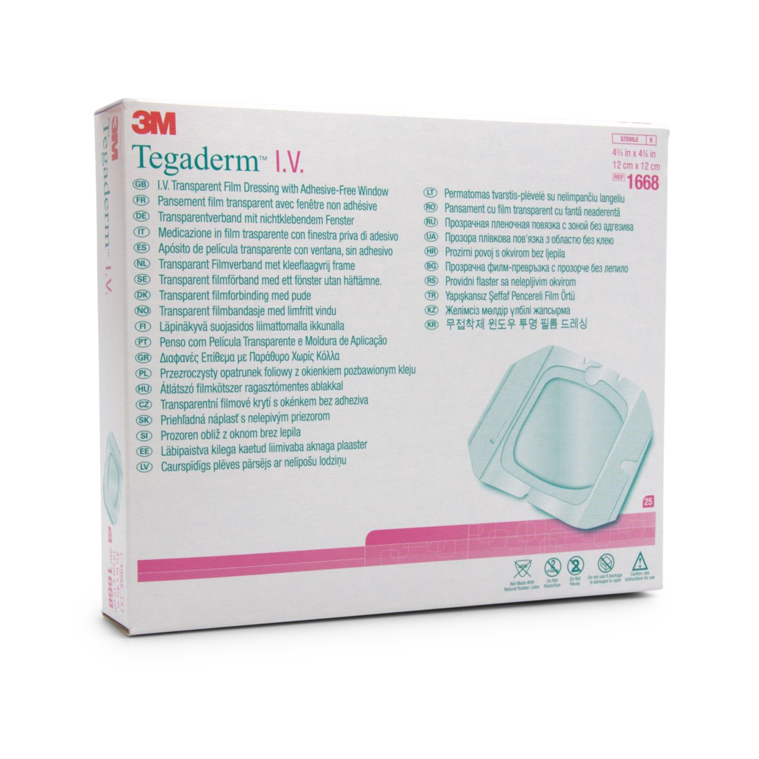 3M Tegaderm I.V. Filmverband – Transparenter, klebstofffreier Verband ...