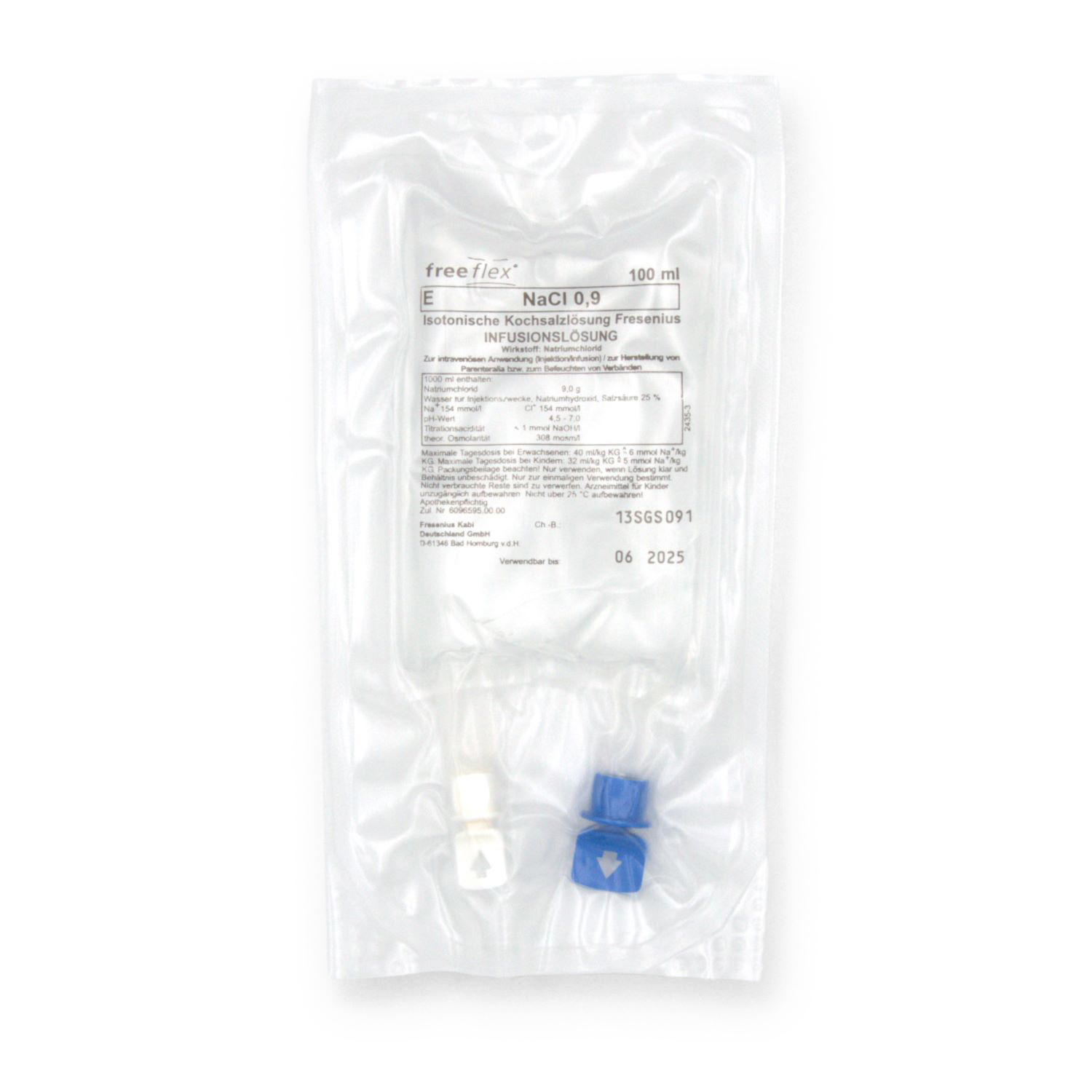 Freeflex-Beutel Isotonische Kochsalzlösung, (100 ml, NaCl) | 0000006694-01