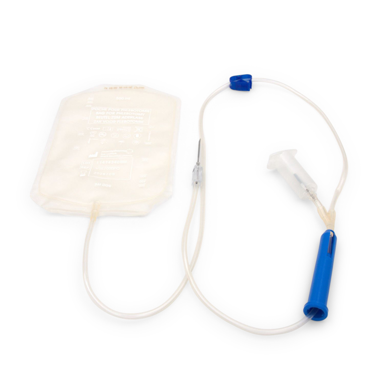 Macollect Aderlass-Beutel 600 ml mit Kanüle – Steril und Latexfrei